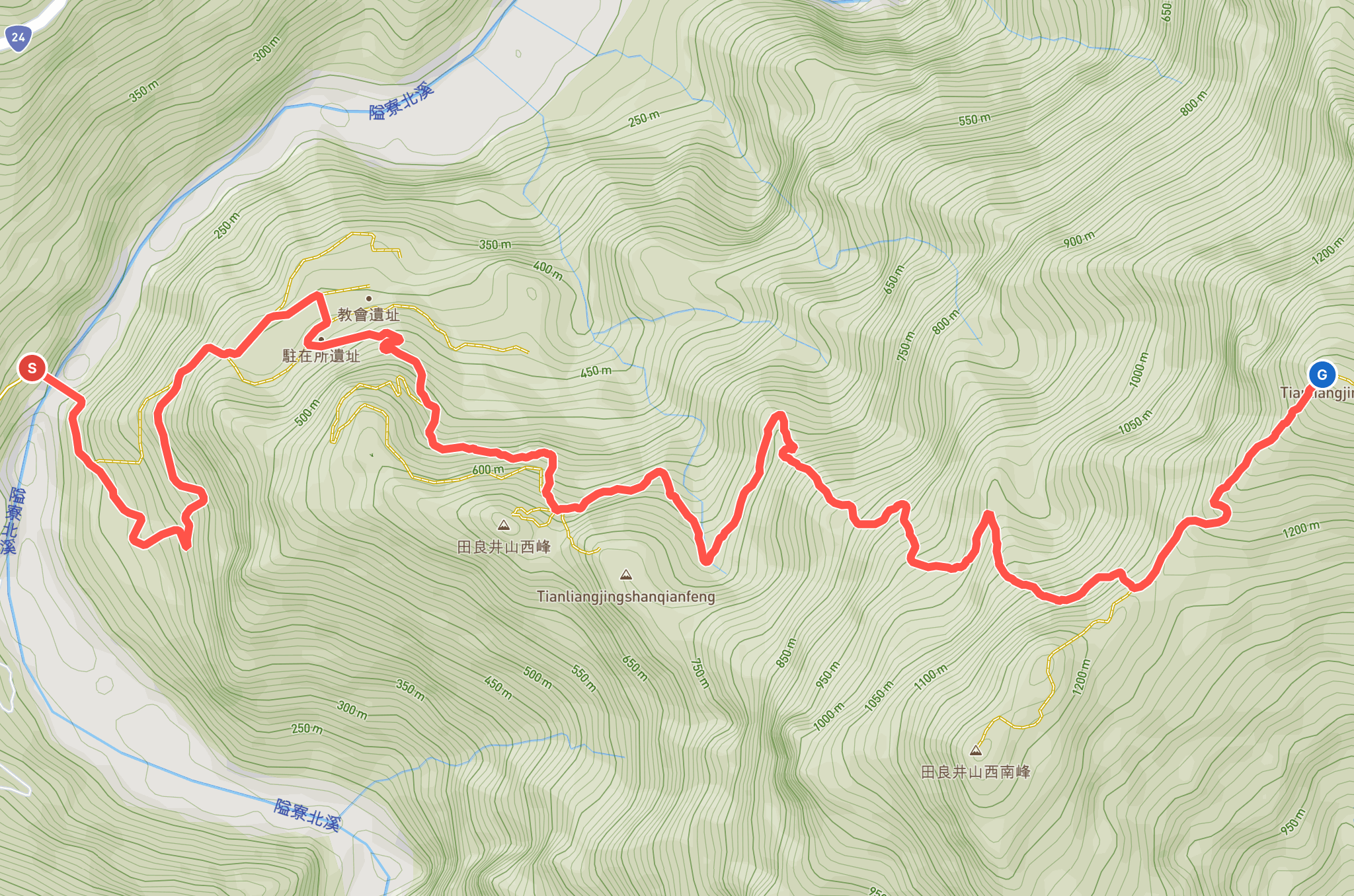 Tianliangshan Trail - Hikingbook