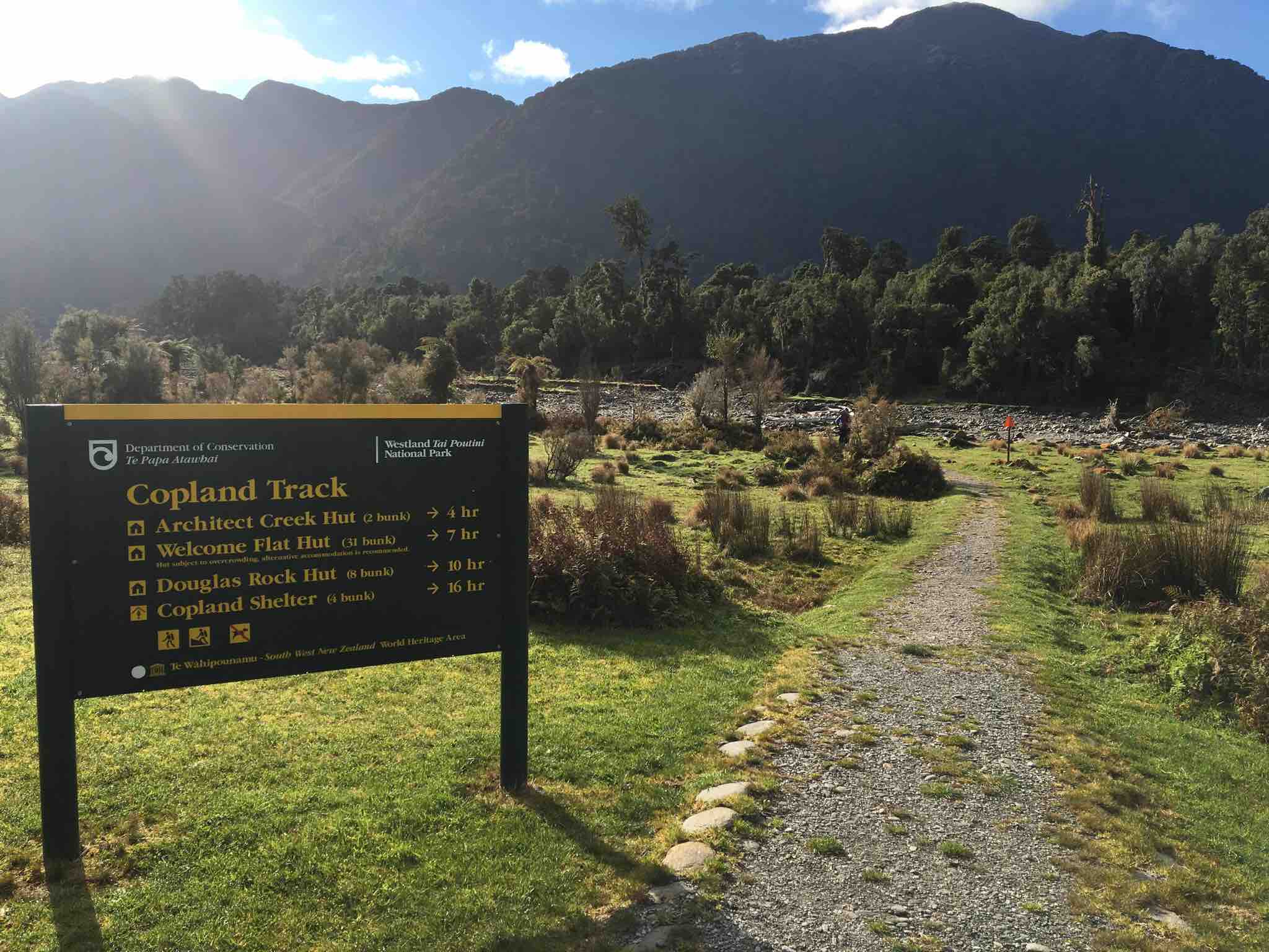 Copland track - Hikingbook